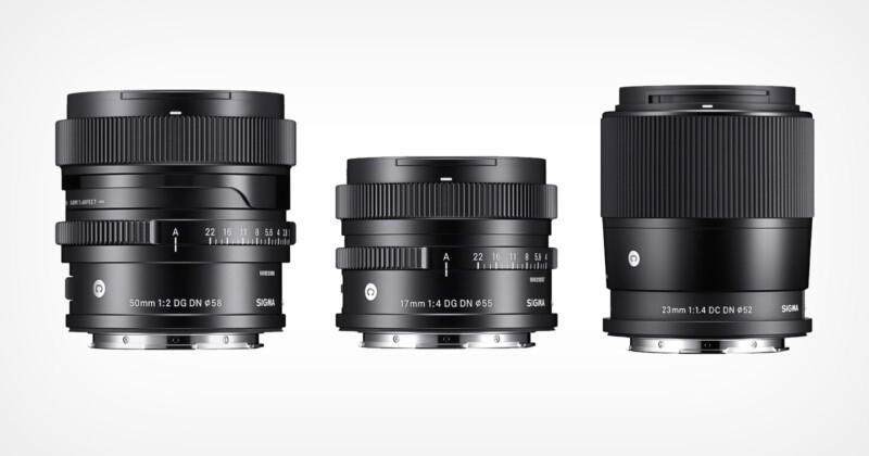 Sigma Adds Three New Lenses: 17mm f/4, 50mm f/2, and 23mm f/1.4 | PetaPixel