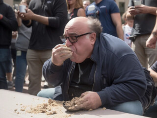 AI Generates 'Photos' of a Celebrity Concrete Eating Contest | PetaPixel