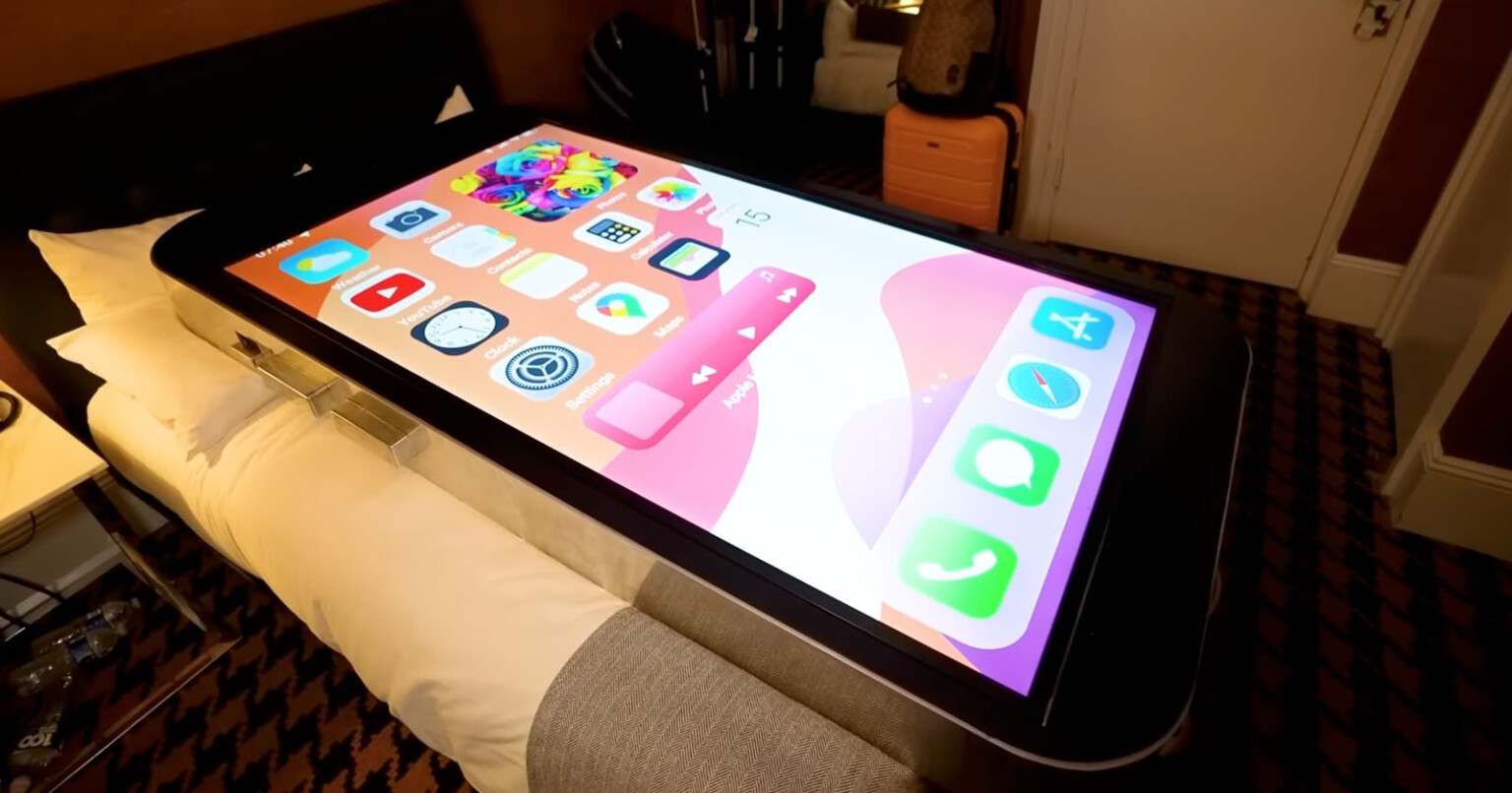 YouTuber Builds a Massive 7-Foot Tall Fully Functional iPhone | PetaPixel