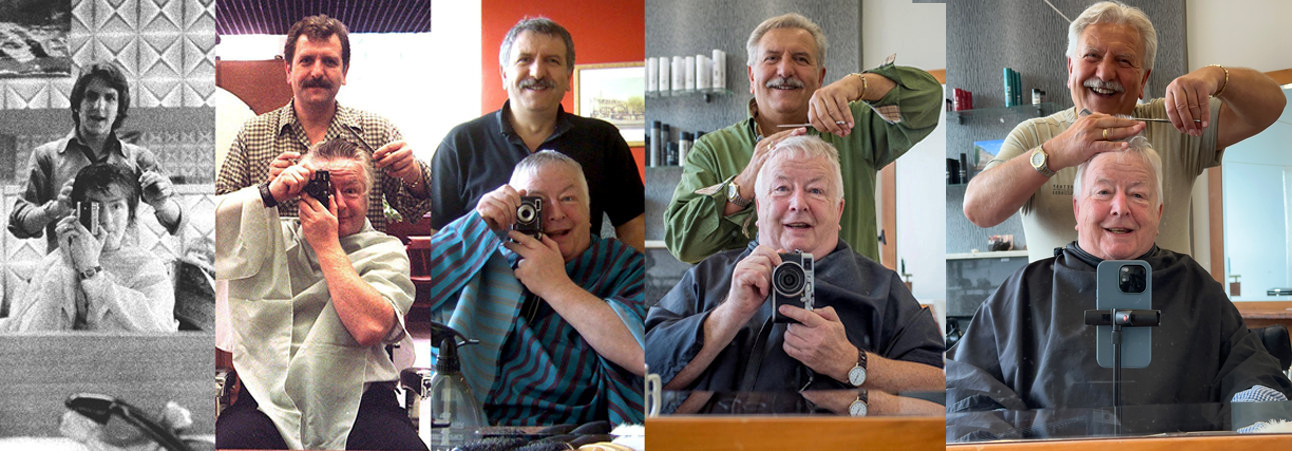 Photographer Shoots Mirror Selfies With His Barber Over 50 Years ...