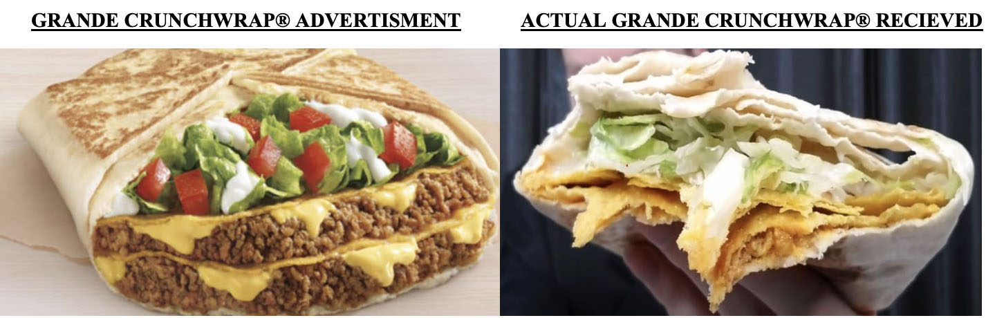 Taco Bell Sued Over Misleading Photos of its Wraps and Pizzas | PetaPixel