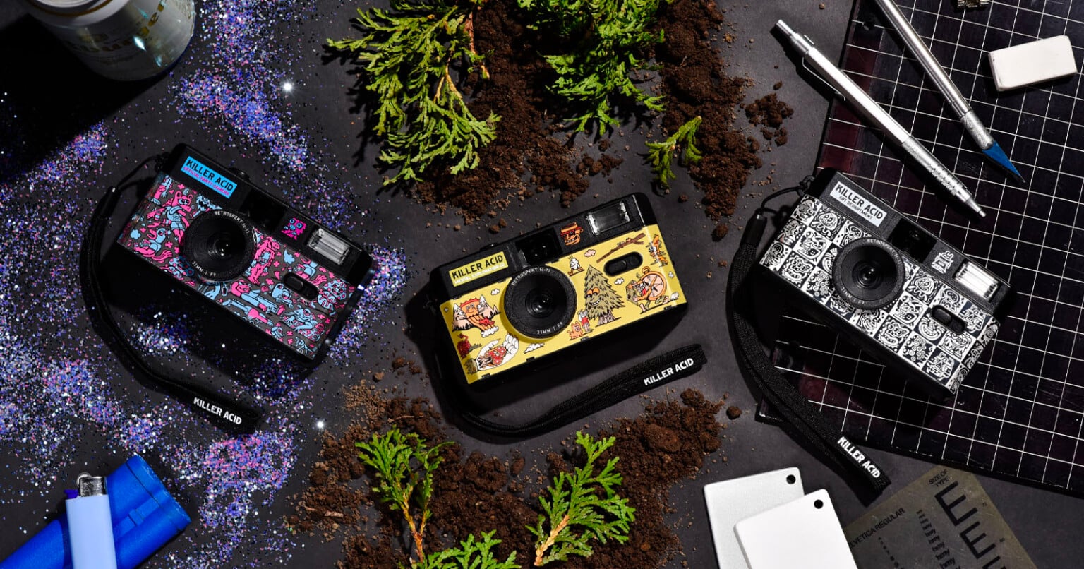These 35mm Film Cameras are a Collab with Santa Cruz's Killer Acid ...
