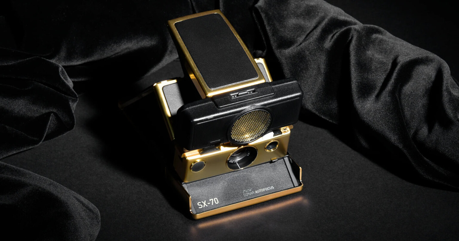 Retrospekt Plates Iconic Polaroid Instant Camera in 24K Gold | PetaPixel