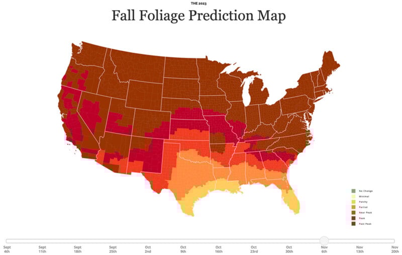 Best Fall Foliage Maps for Tracking Leaf Color Forecasts in 2025 | PetaPixel