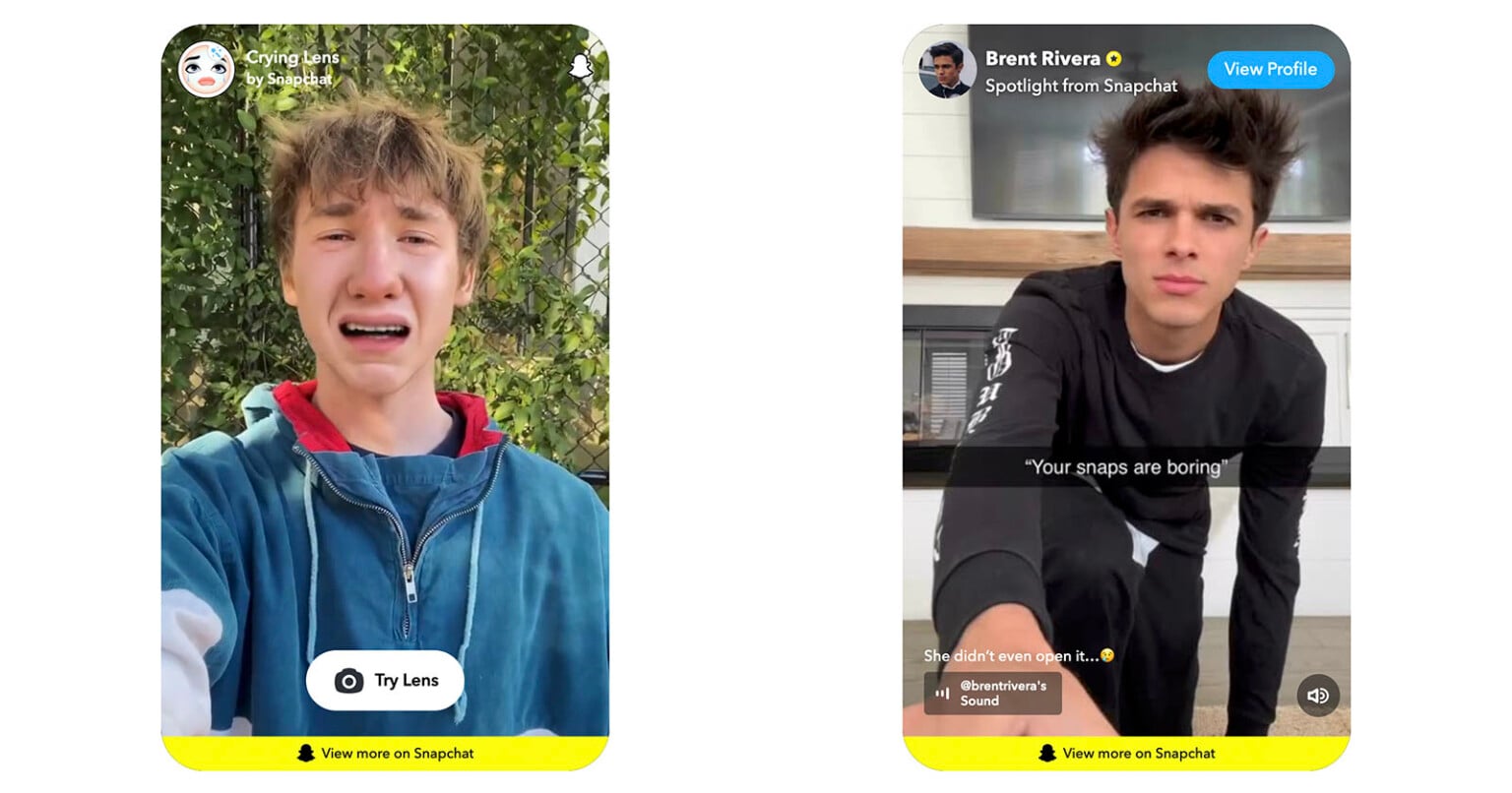 Snapchat Adds Content Embeds and Uses AI To Expand Backgrounds | PetaPixel