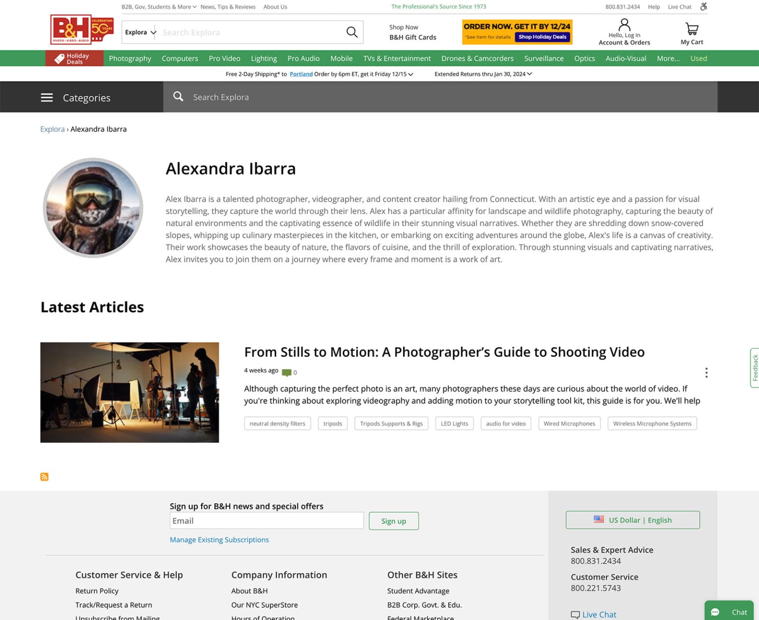 B&H Photo Published an AI-Generated Guide Written by a Fake Person ...