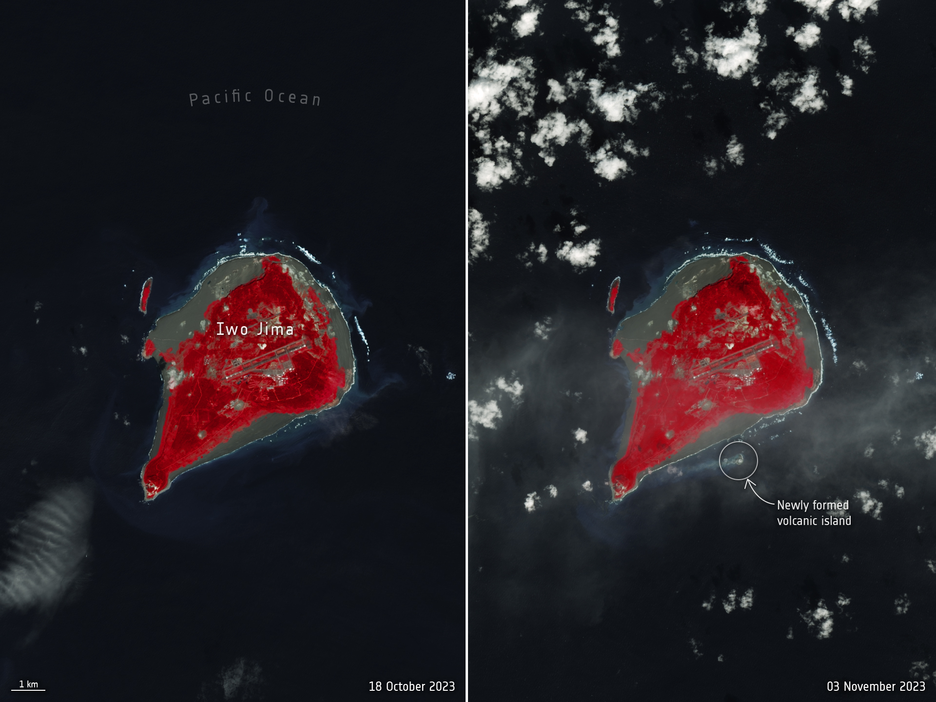 'World's Newest Island' Seen Growing From Space in Satellite Photos ...