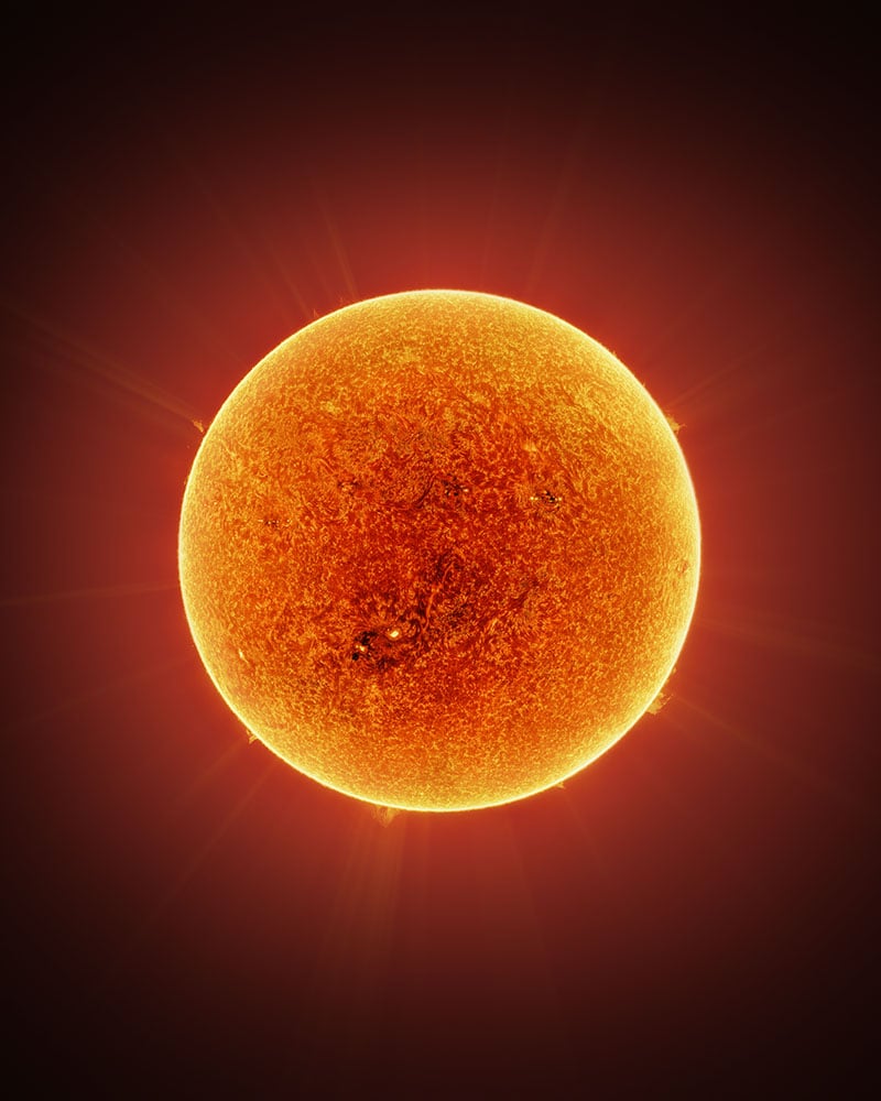 Photographer's 400-Megapixel Image of the Sun is Made up of 100K Photos ...