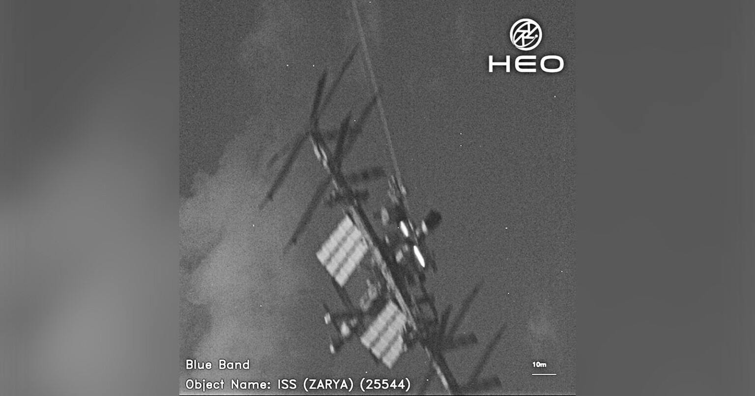 Satellite Snaps Photo of the ISS as the Pair Hurtle Past Each Other in ...
