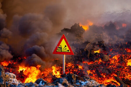 Photographer Captures Volcanic Lava Destroying Parts of Iceland's Blue ...