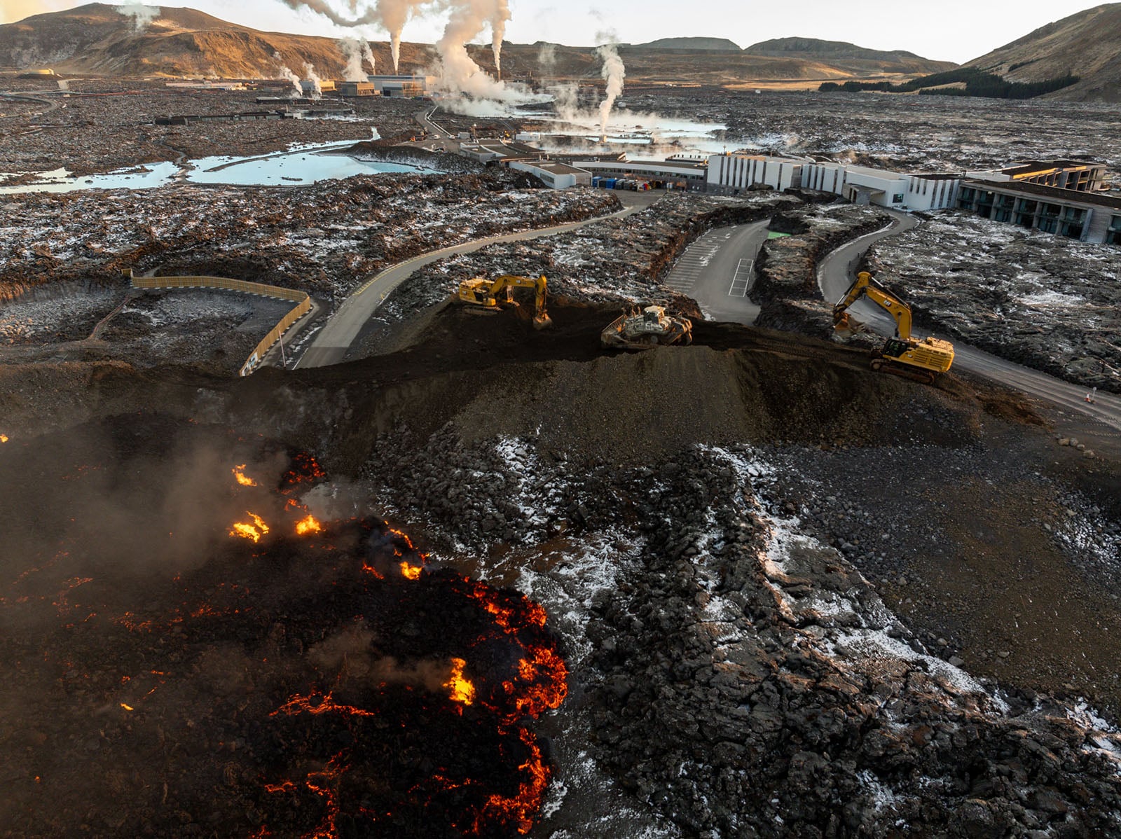 Photographer Captures Volcanic Lava Destroying Parts of Iceland's Blue ...