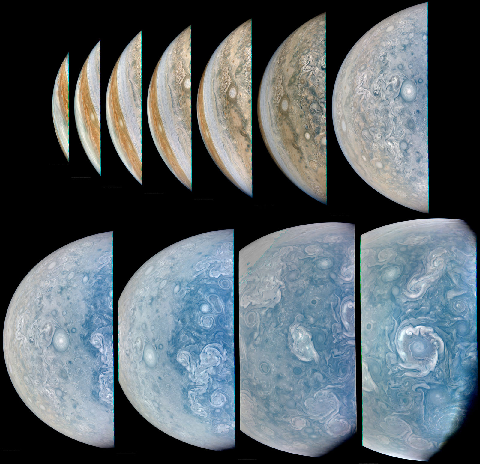 The Most Spectacular Images From Juno's Latest Close Flyby of Jupiter ...