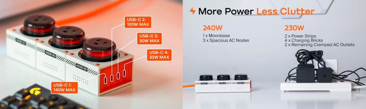 Genki's Stylish 'Moonbase' Manages to Make Power Strips Exciting ...