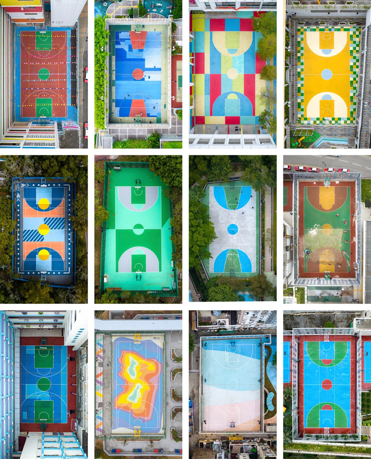 This Photographer Captured All 2,549 Basketball Courts In Hong Kong ...