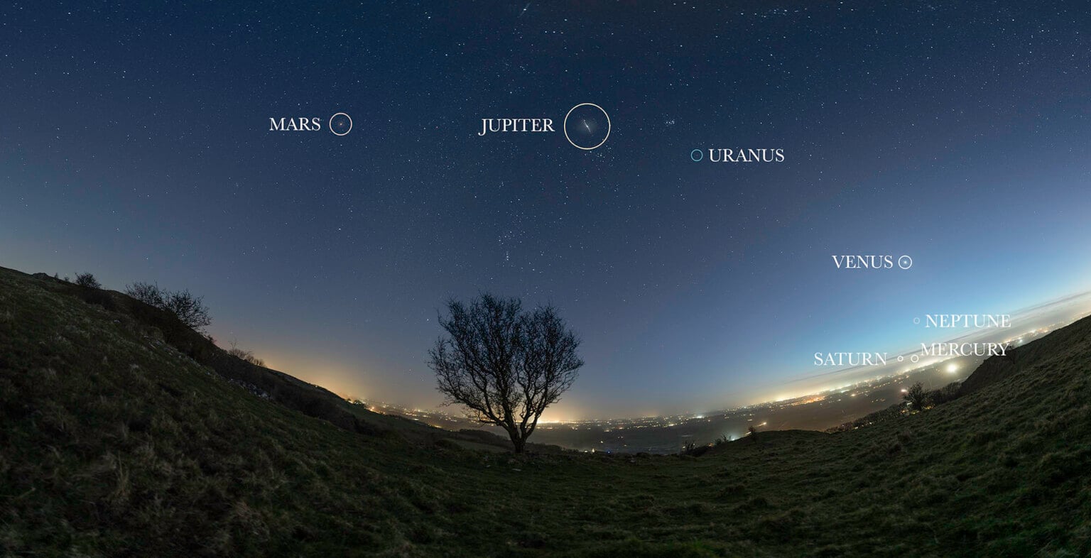 Photographer Captures Six Planets Twinkling in the Night Sky in Rare ...