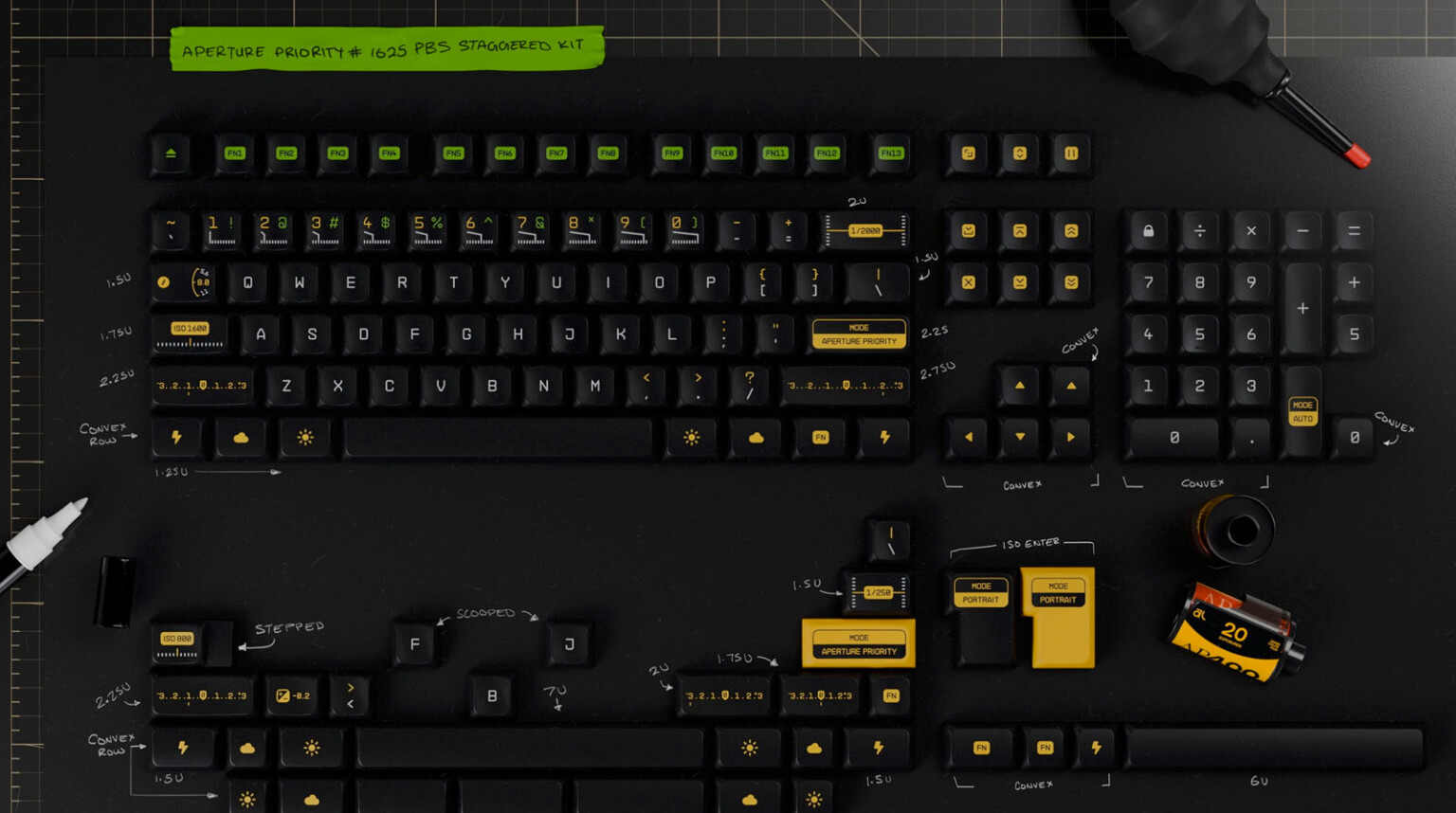 'Aperture Priority' Keycaps Are for Fans of Keyboards and Cameras ...