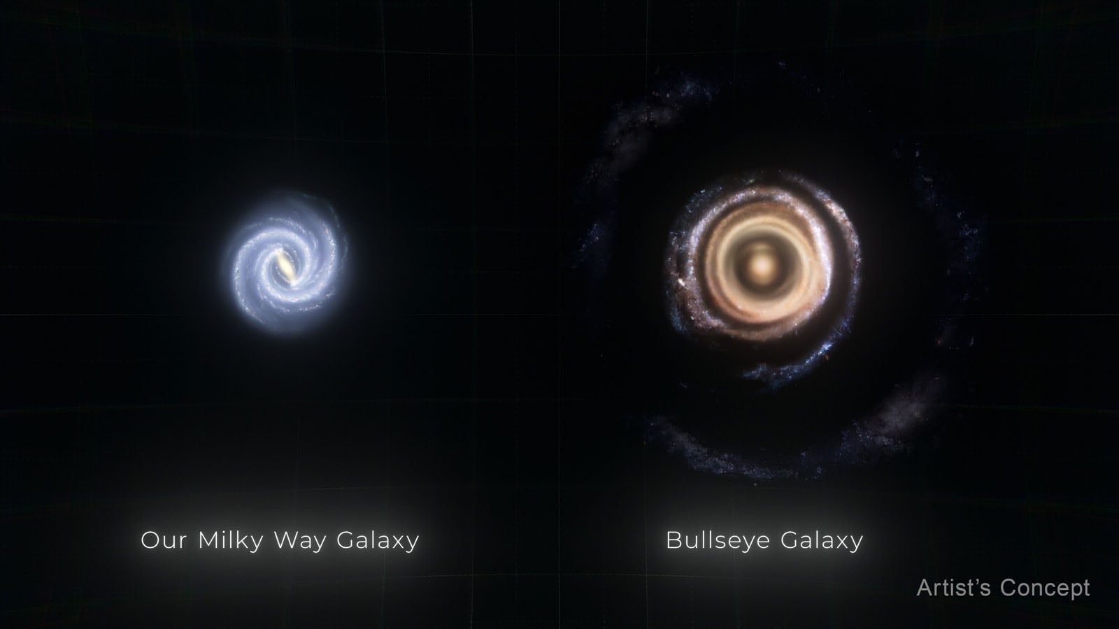 Hubble Photographs Record-Setting Bullseye Galaxy and Galactic 'Arrow ...