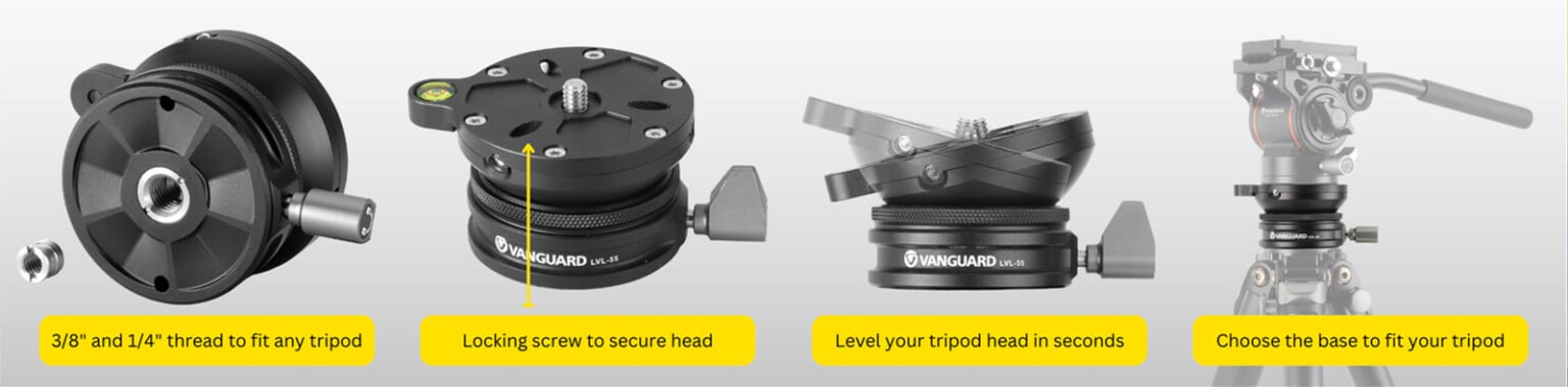 Vanguard's Universal LVL Bases Can Level Any Tripod Head in Seconds | PetaPixel
