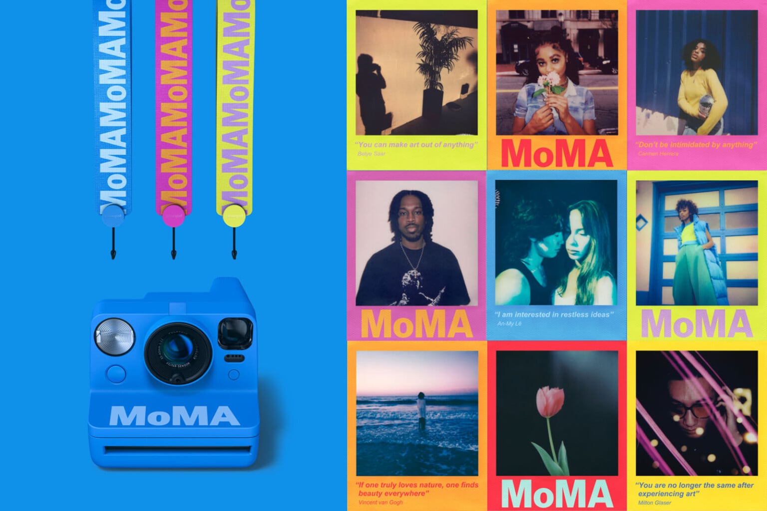 Polaroid and MoMA Collab on Bright Blue Instant Camera and Vibrant Film ...