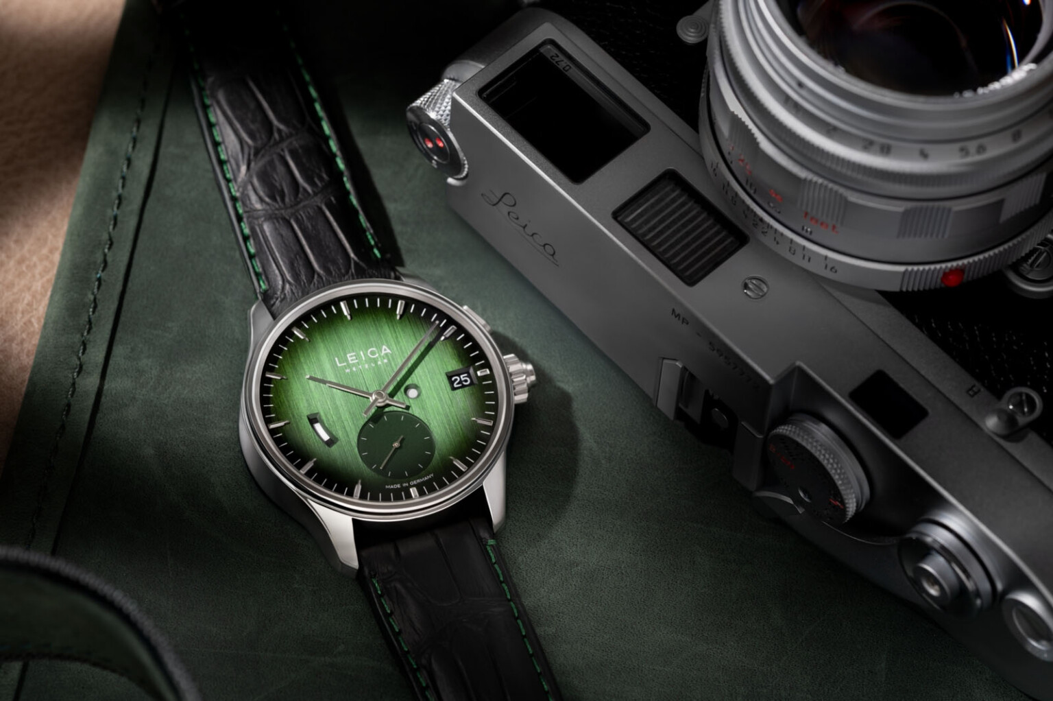 Leica Debuts Eye-Catching 'Urban Green' ZM 1 and ZM 2 Luxury Watches | PetaPixel