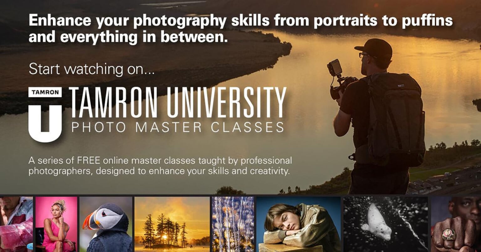 Tamron University Offers Free Online Photo Classes Taught by Pros ...