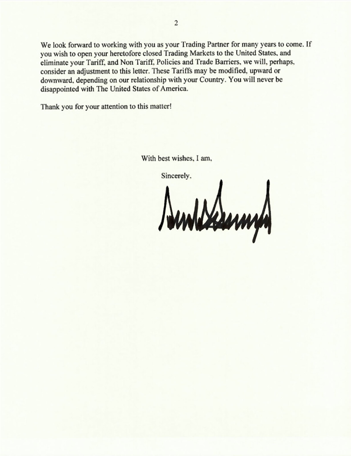 Trump Sends Letter to Japan Outlining 25% Tariff Starting on August 1 ...