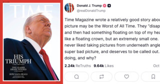 President Trump Says TIME Magazine Cover Photo 'May Be the Worst of All ...