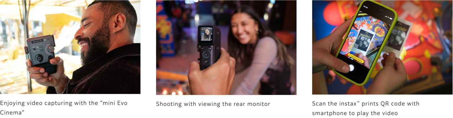 The Instax Mini Evo Cinema Combines Retro-Inspired Video with Instant ...