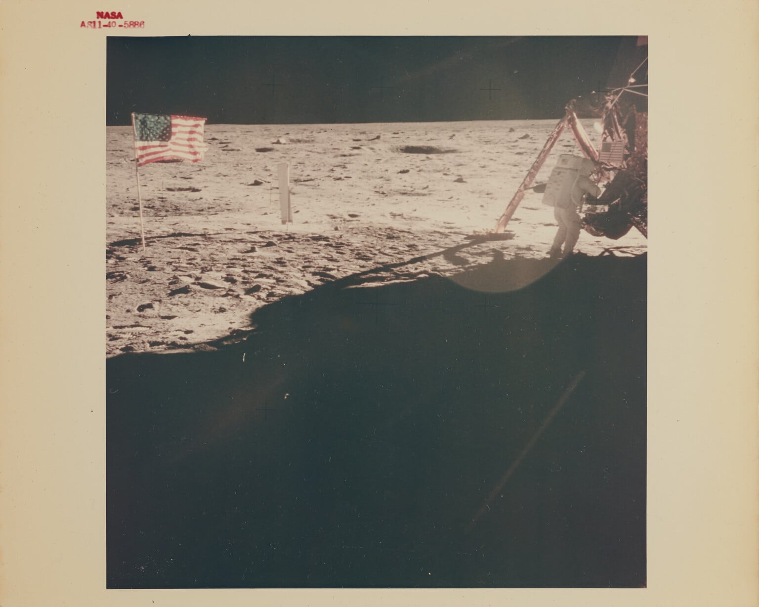A Rare Print of the Only Photo of Neil Armstrong On the Moon Is for ...
