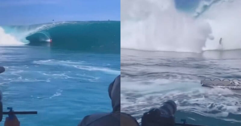 Photographer's Camera Gear Gets Jet Washed by 20-Foot Wave in Tahiti ...